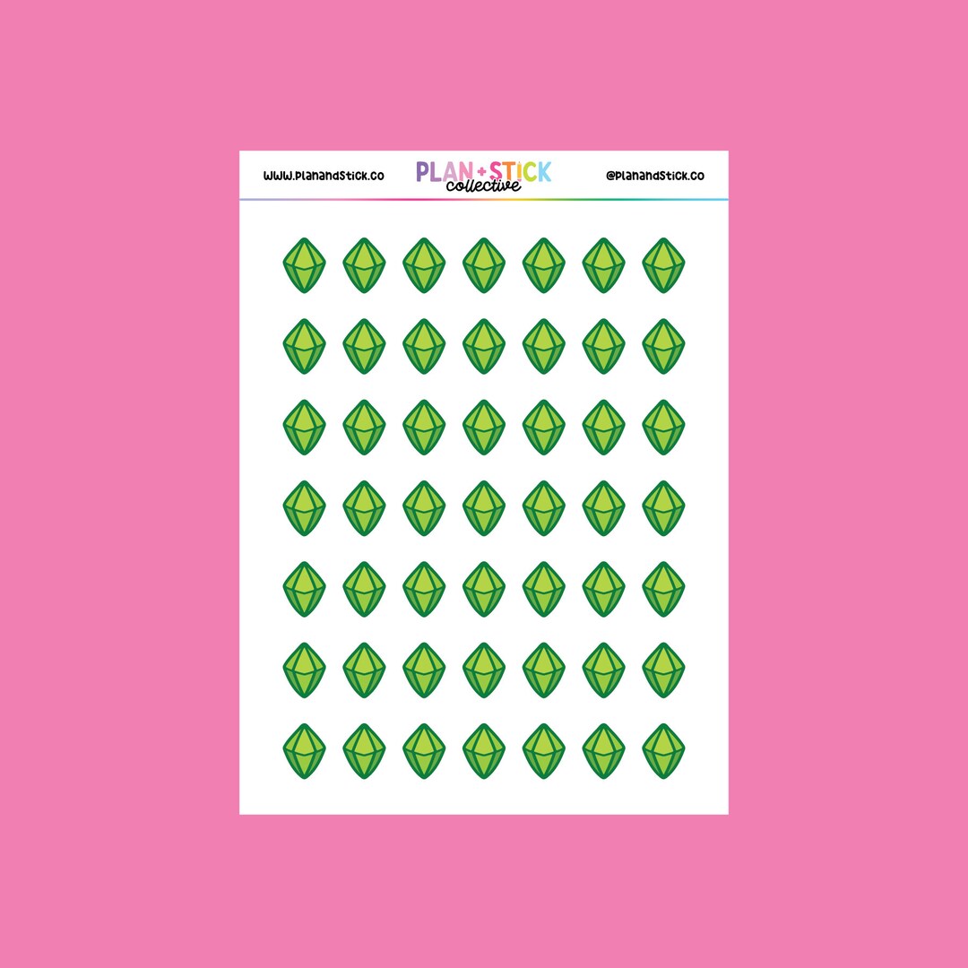 Plumbob Gaming Planner Stickers · Hand Drawn Doodle Stickers · Gamer ...