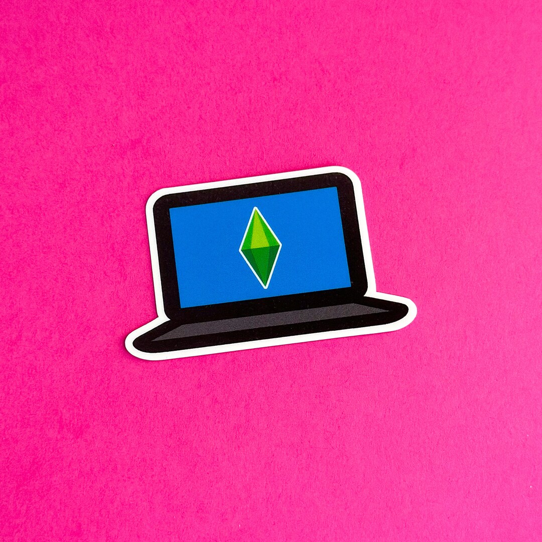 The Sims 4 Laptop Sticker Sims Loading Screen Sticker Plumbob Sticker ...
