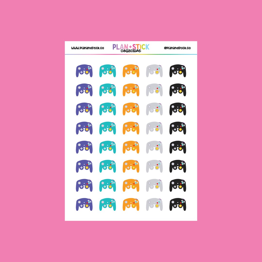 Gamecube Game Controller Planner Stickers · Erin Condren Planner ...