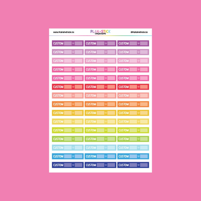 Custom Schedule Box Planner Stickers Erin Condren Planner Stickers ...