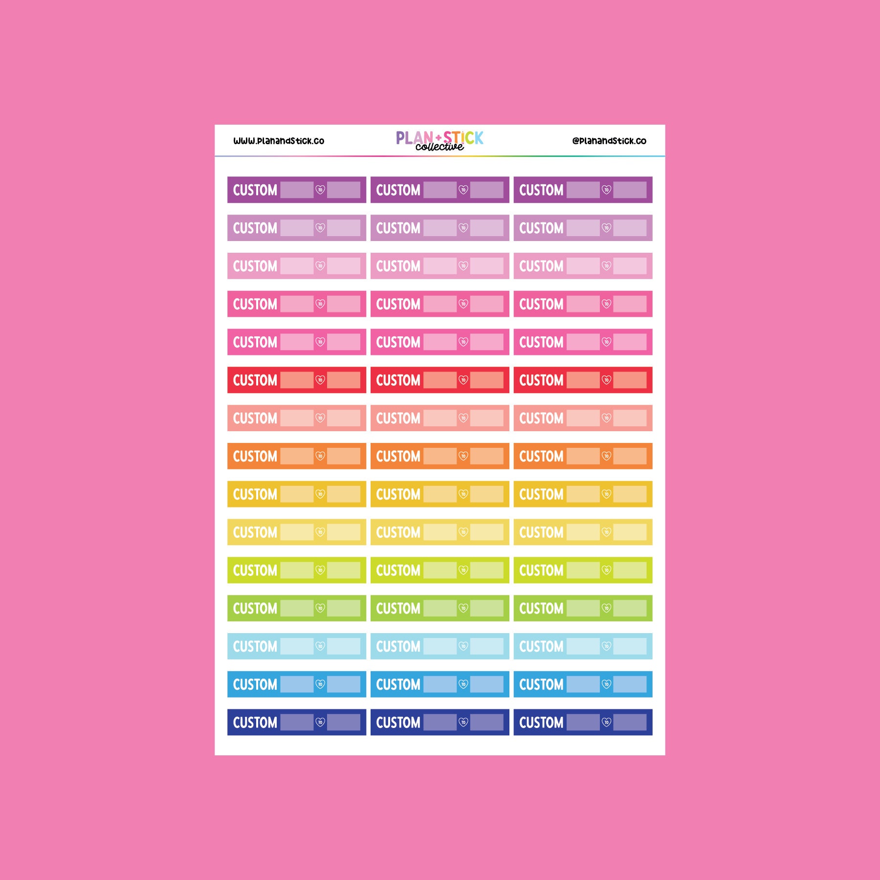 Custom Schedule Box Planner Stickers Erin Condren Planner Stickers ...