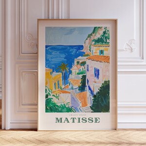 Matisse Print, Framed Wall Art, Italy Wall Art, Large Wall Art, Living Room Decor, Trendy Wall ...