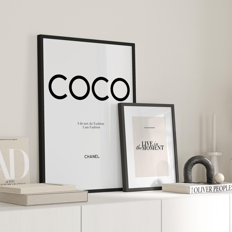 Coco Chanel Wall Art - Etsy