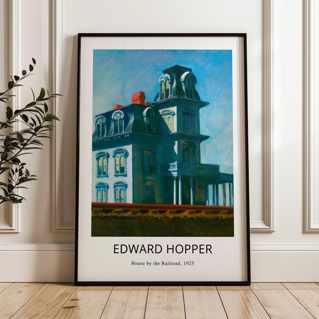 Edward Hopper 'house by the Railroad' Framed Art Print - Etsy