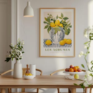 Italian Lemon Print - Framed Wall Art - Lemon Painting - Citrus Print ...