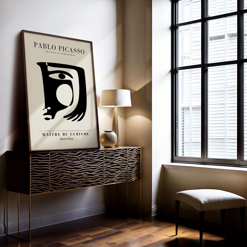 Picasso Cubism Print: Framed Abstract Wall Art - Etsy