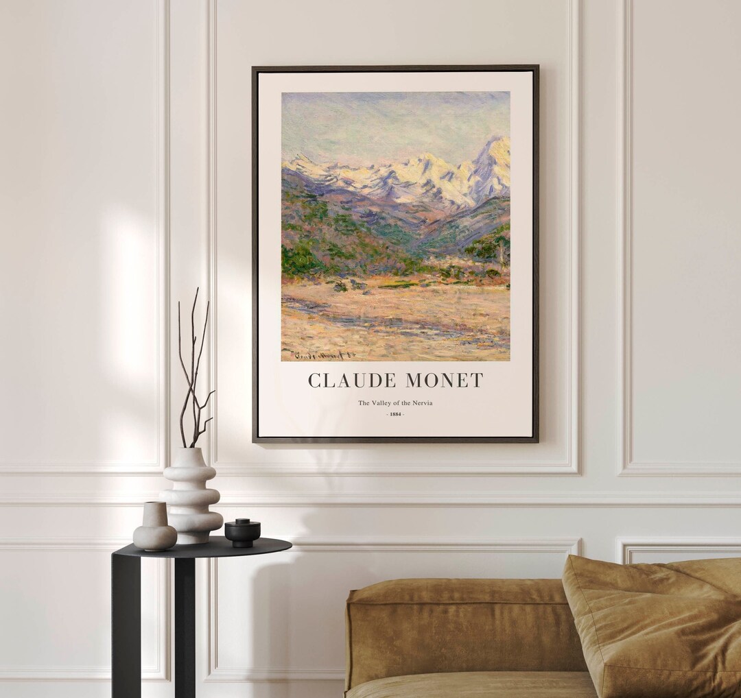 Claude Monet Poster the Valley of the Nervia High Quality - Etsy UK