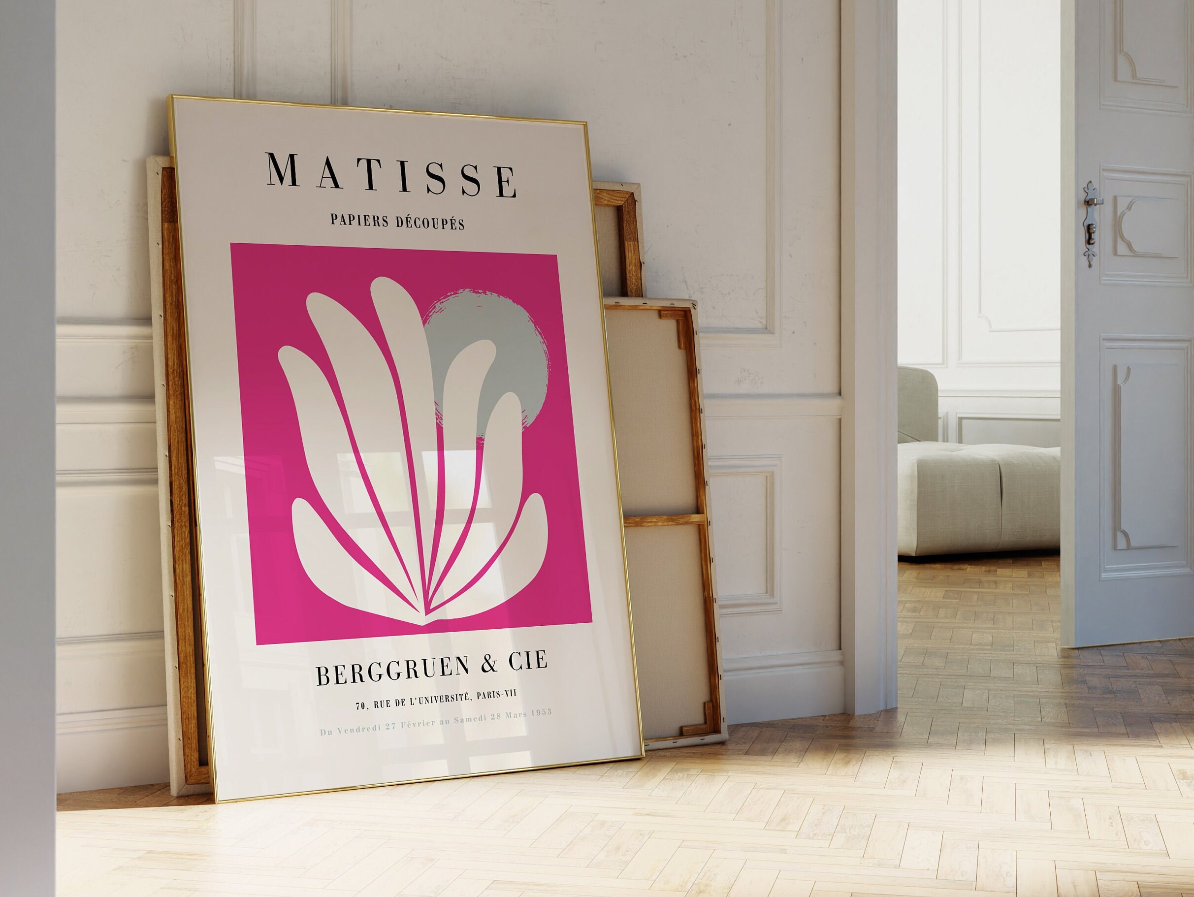 Matisse Print Groovy Preppy Colors, Framed Wall Art, Pink Wall Art, Mid ...