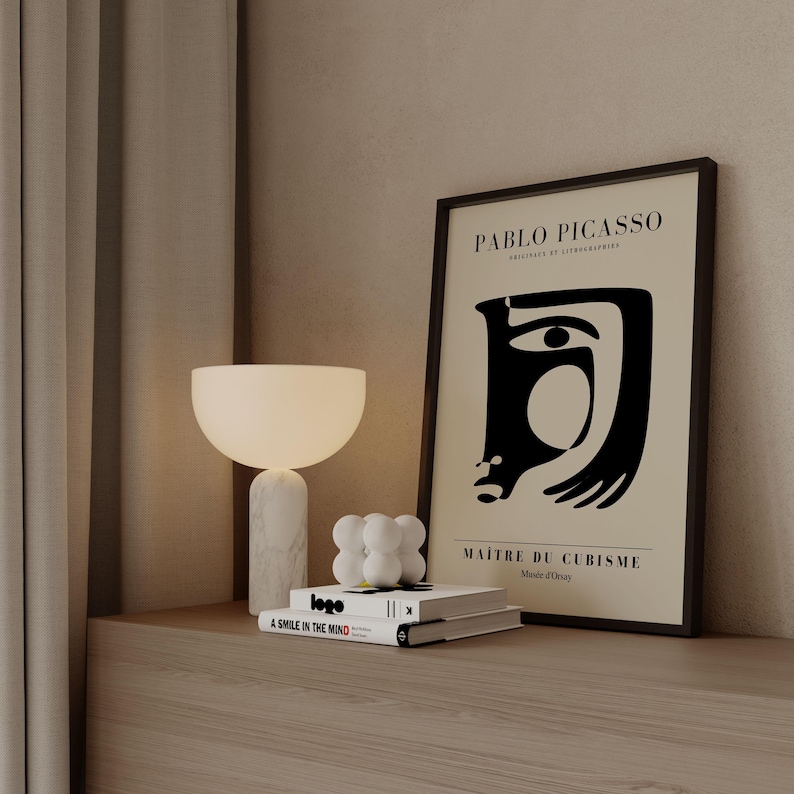 Picasso Cubism Print: Framed Abstract Wall Art - Etsy