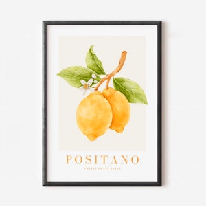 Lemon Print, Set of 2, Lemon Print Wall Art, Citrus Print, Lemon Branch ...