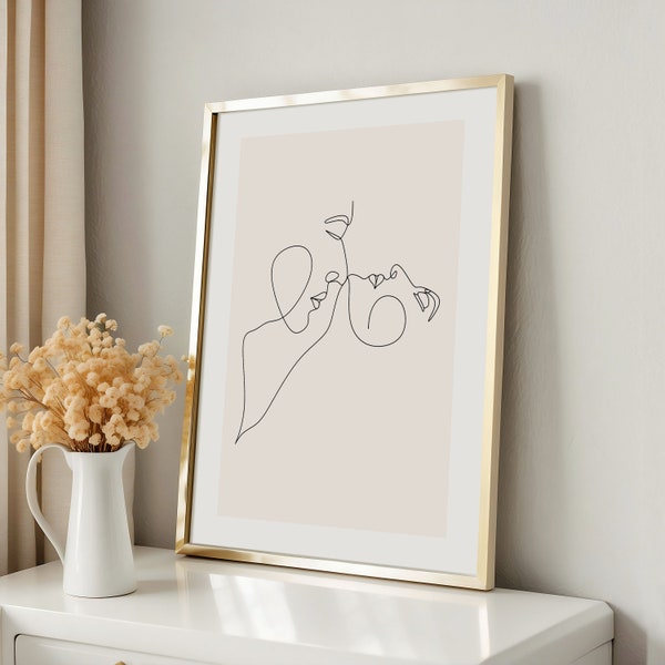 Couple Line Art - Etsy