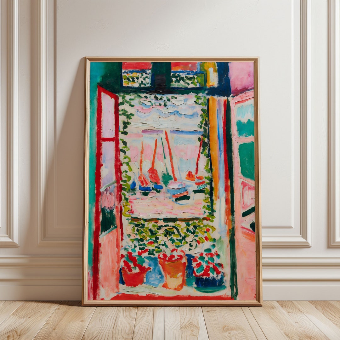 Henri Matisse Open Window 1905 Framed Wall Art Large Wall Art Matisse ...