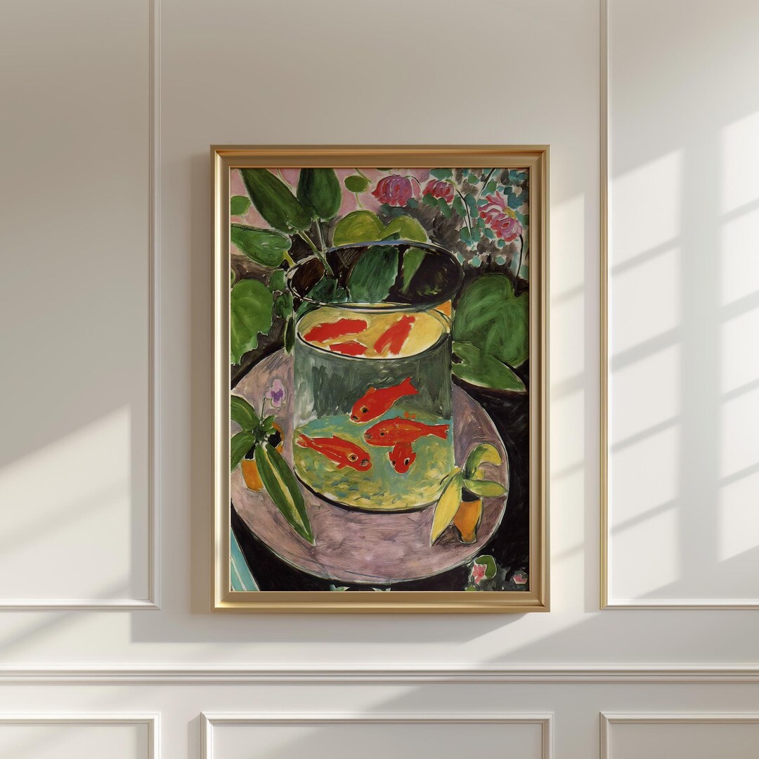 Henri Matisse Goldfish 1912 Framed Wall Art Botanical Print Large Wall ...