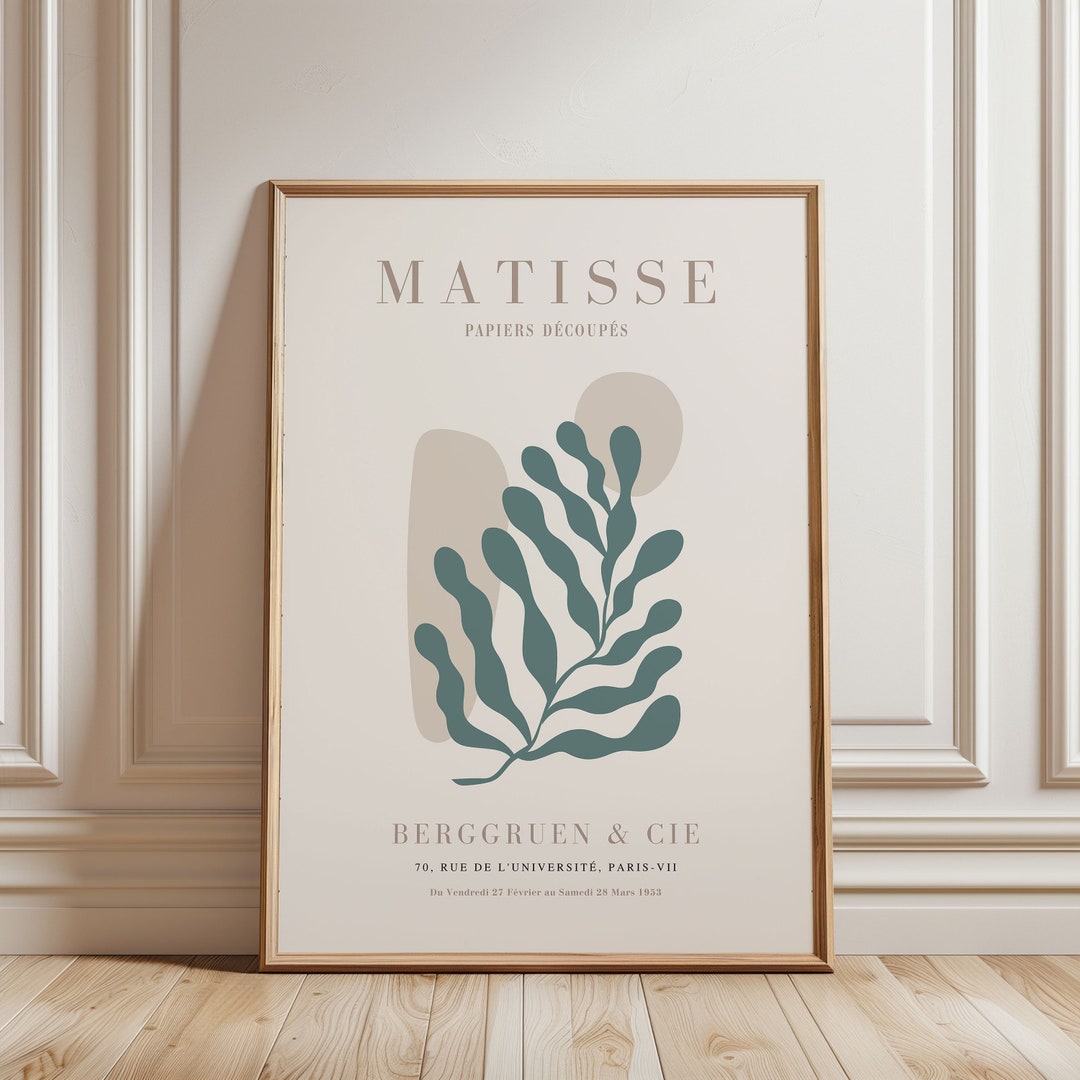Matisse Print, Framed Wall Art, Boho Wall Decor, Mid Century Modern ...