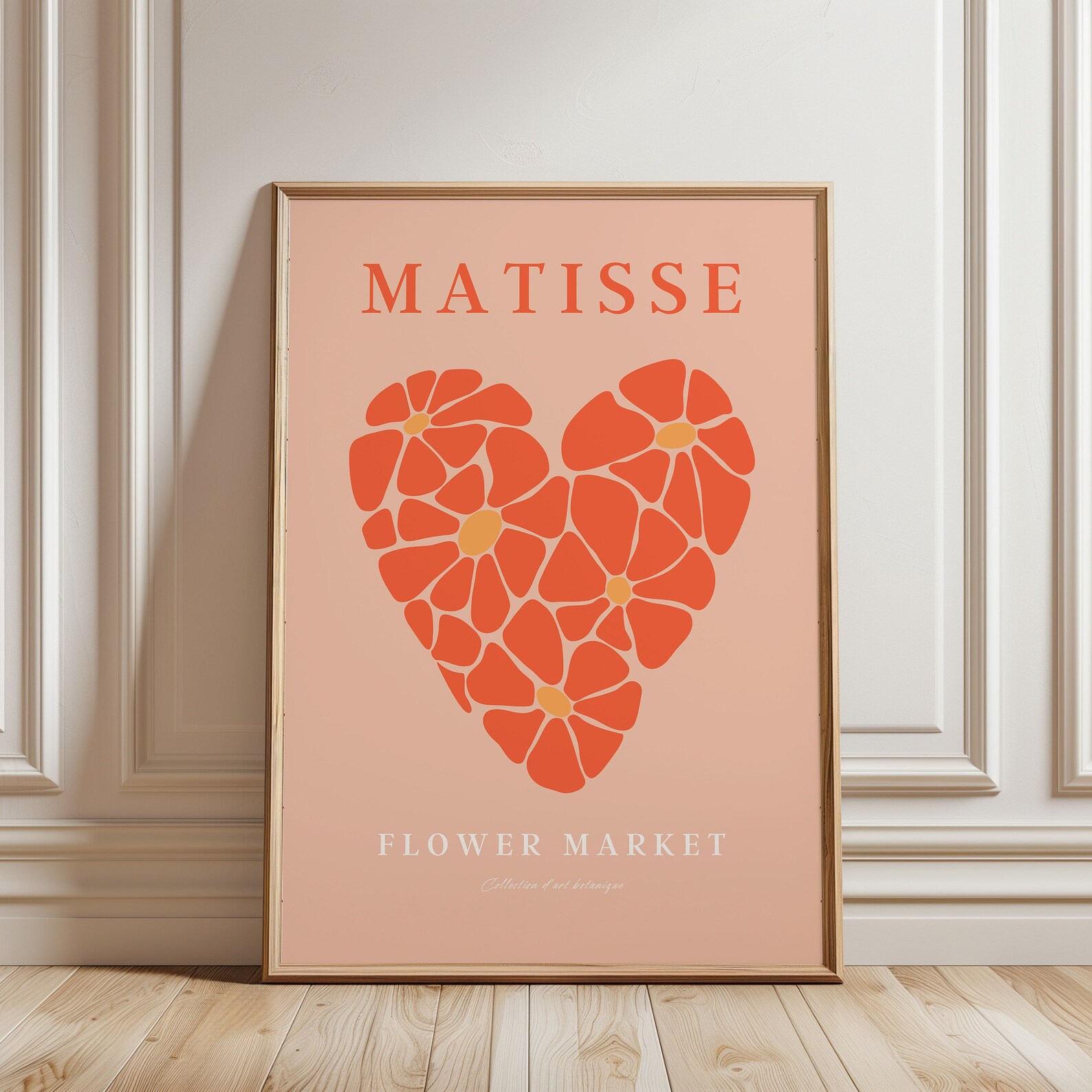 Matisse Heart Print Flower Market Print Framed Wall Art Large Wall Art ...