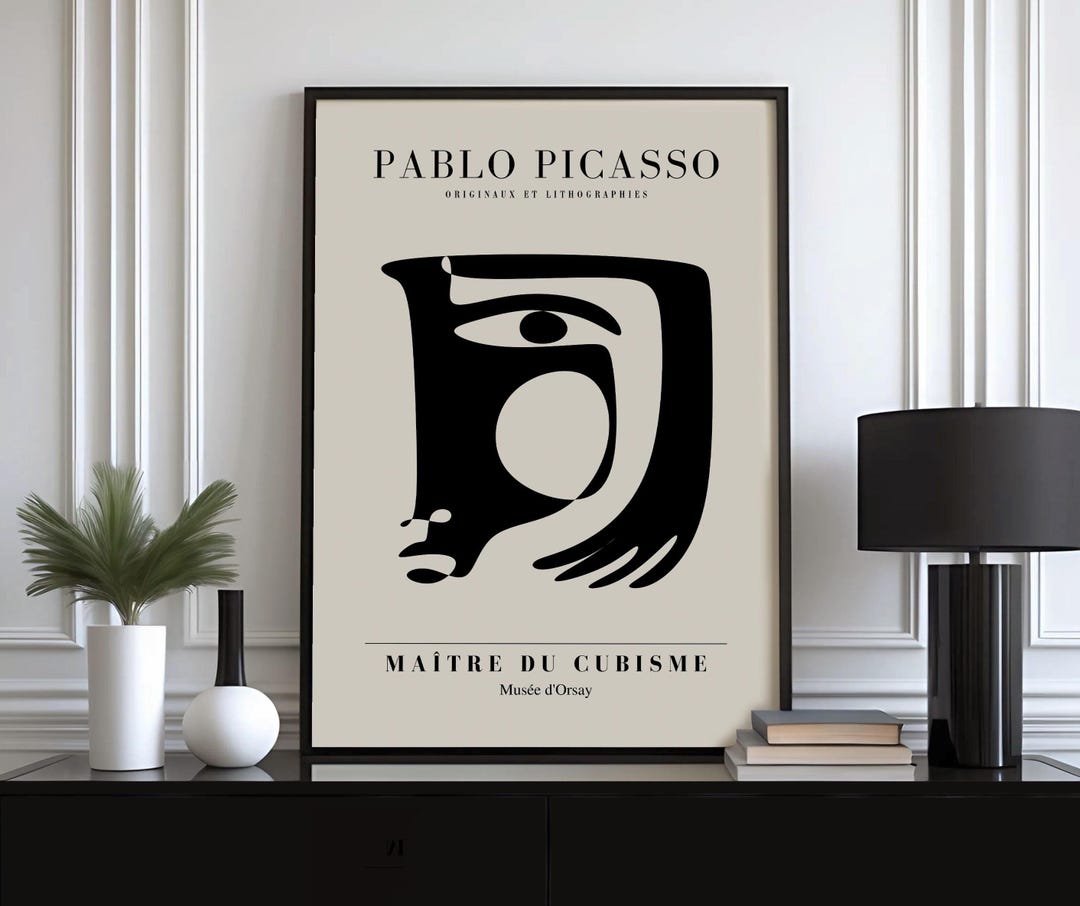 Picasso Cubism Print: Framed Abstract Wall Art - Etsy