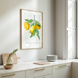 Lemon Print, Set of 2, Lemon Print Wall Art, Citrus Print, Lemon Branch ...