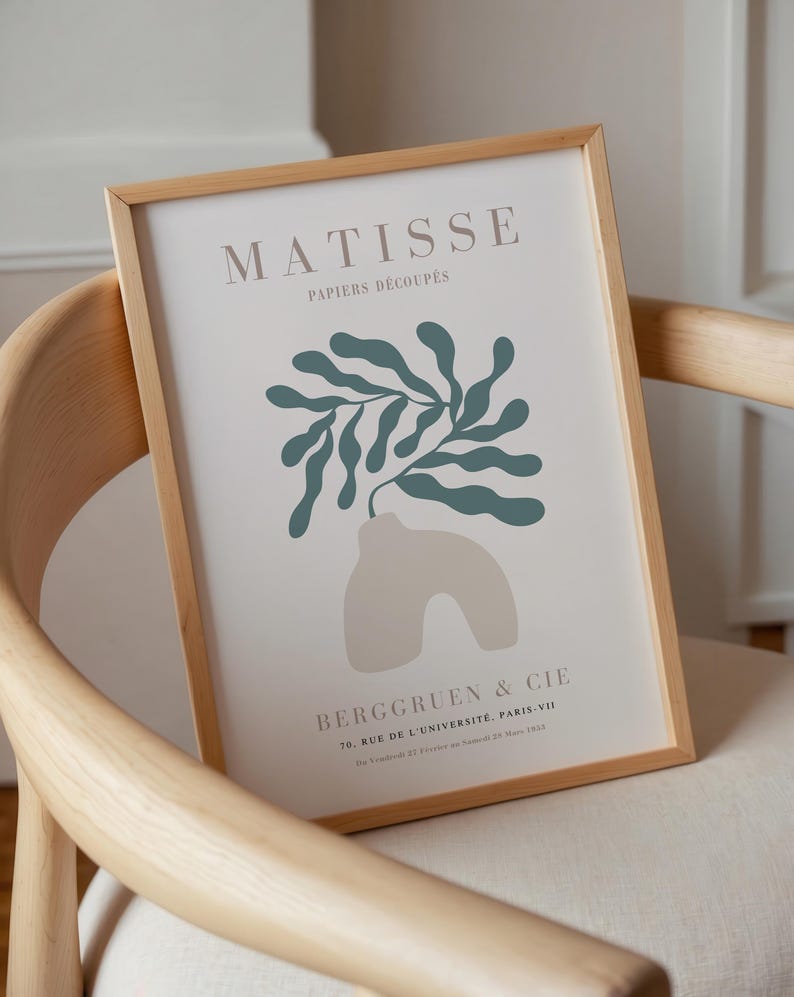 Matisse Print: Mid Century Modern Framed Wall Art - Etsy