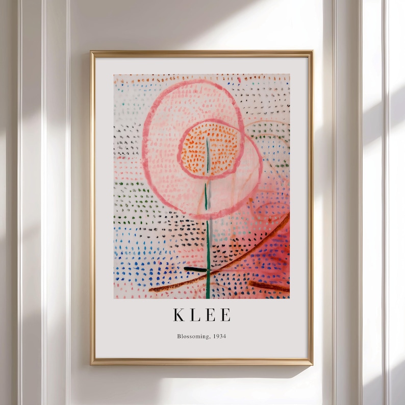 Paul Klee 'blossoming 1934' Print - Framed Vintage Wall Art - Etsy
