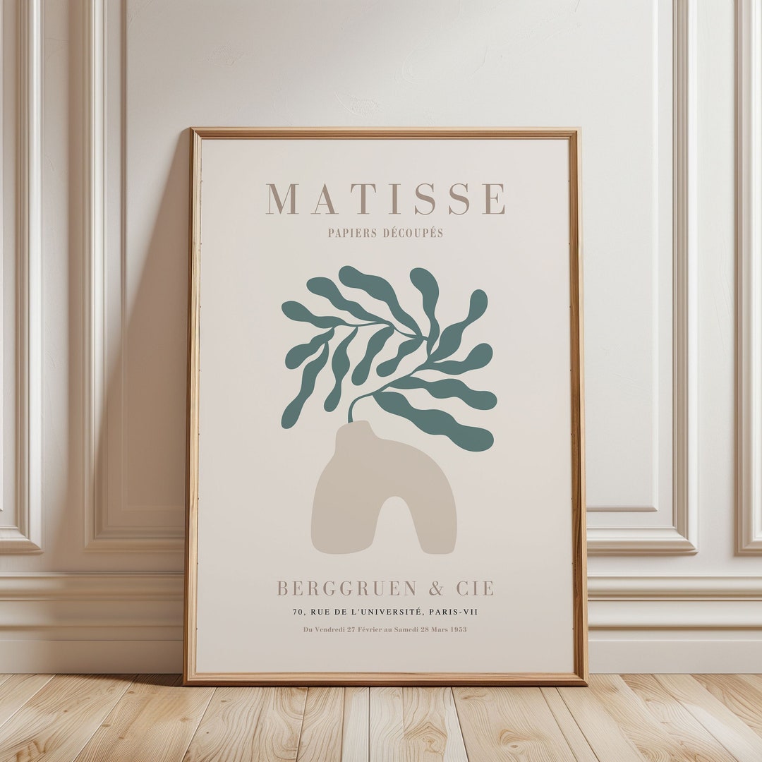 Matisse Print: Mid Century Modern Framed Wall Art - Etsy