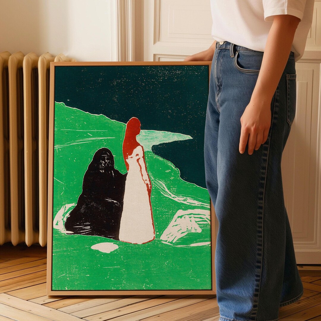 Edvard Munch Print - the Scream 1895 - Framed Canvas Wall Art - Large ...