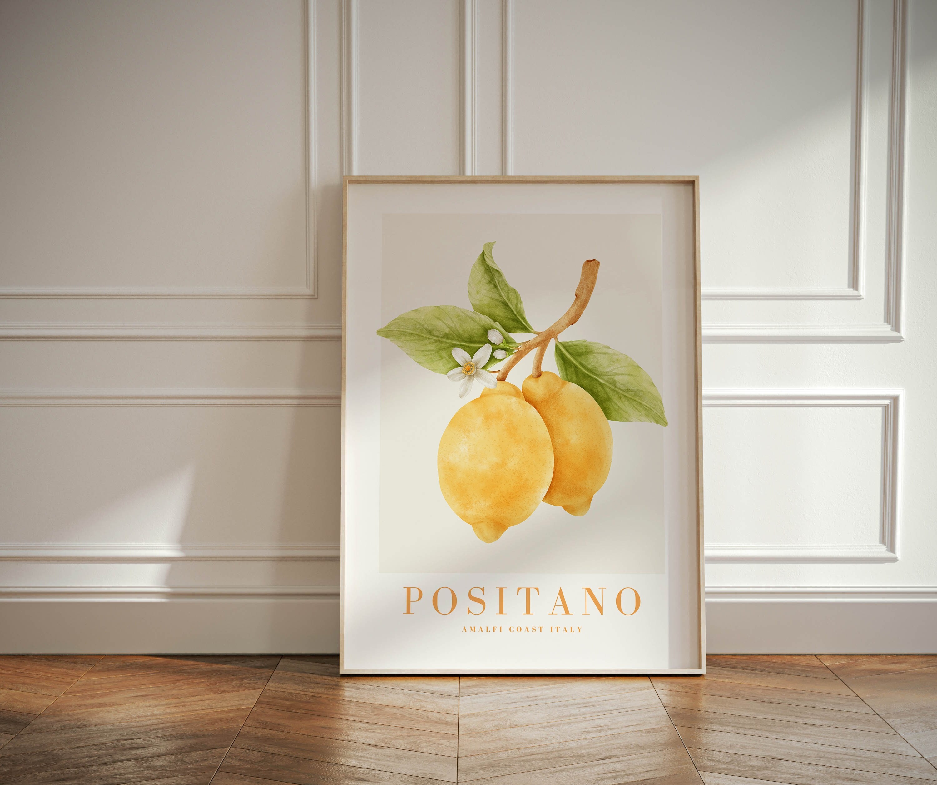 Lemon Print, Set of 2, Lemon Print Wall Art, Citrus Print, Lemon Branch ...