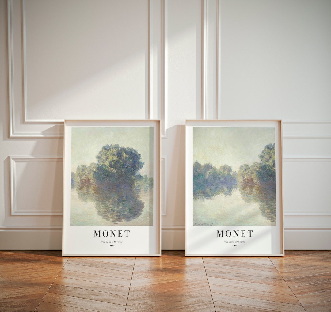 Printable Monet Print Set of 2 Landscape Oil Painting Monet - Etsy