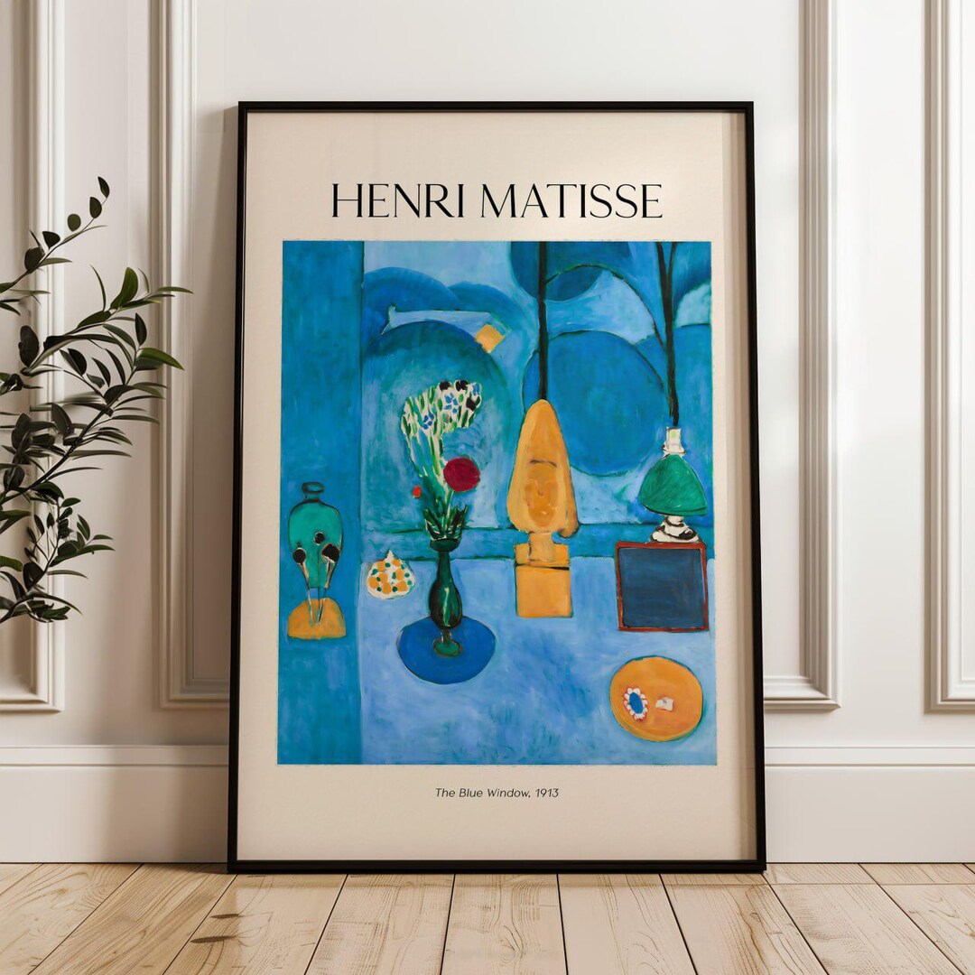 Henri Matisse - the Blue Window 1913 - Gift Framed Wall Art, Large Wall ...
