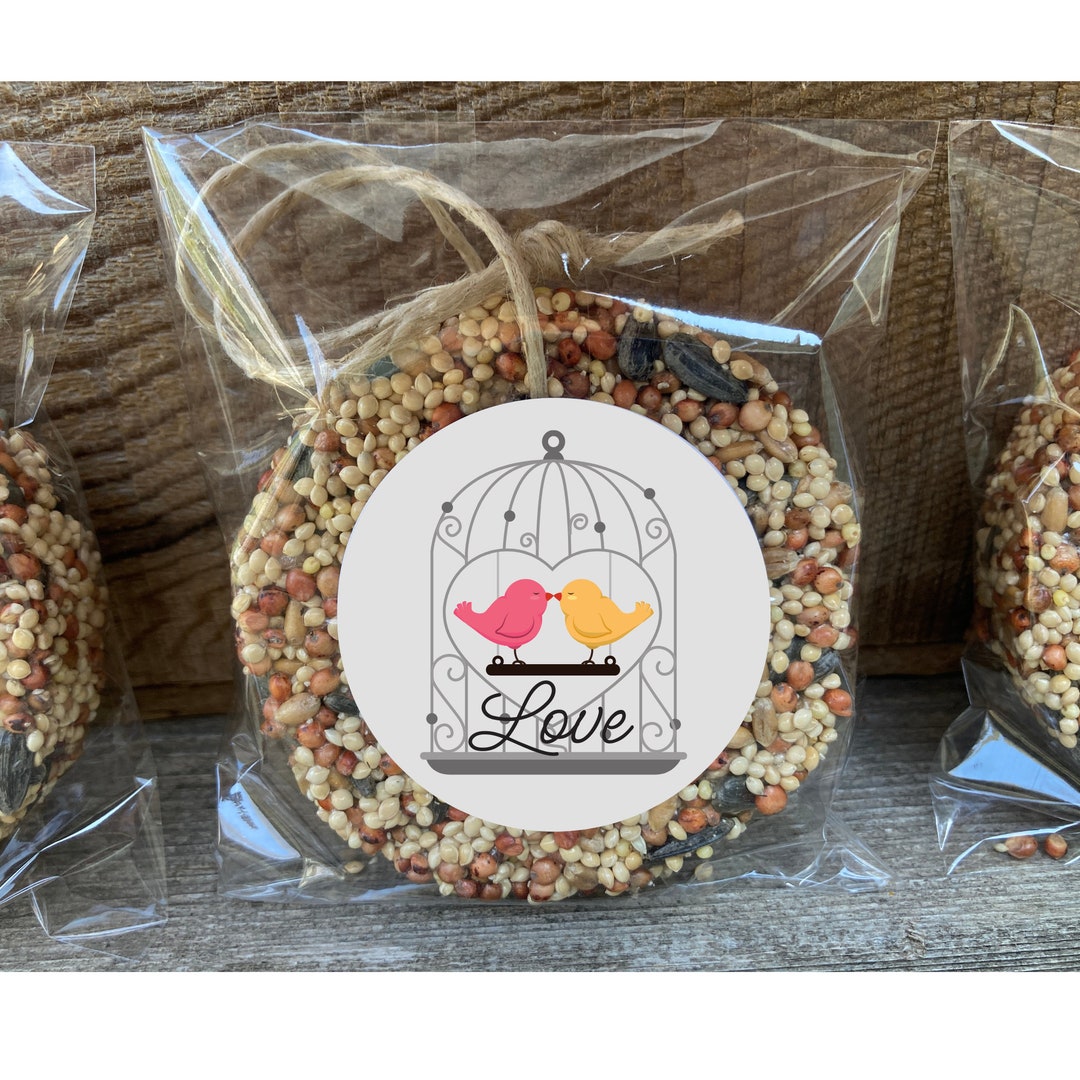 12 Wedding Favor Bird Seed Cakes Bridal Shower Party Favor Nature Lover ...