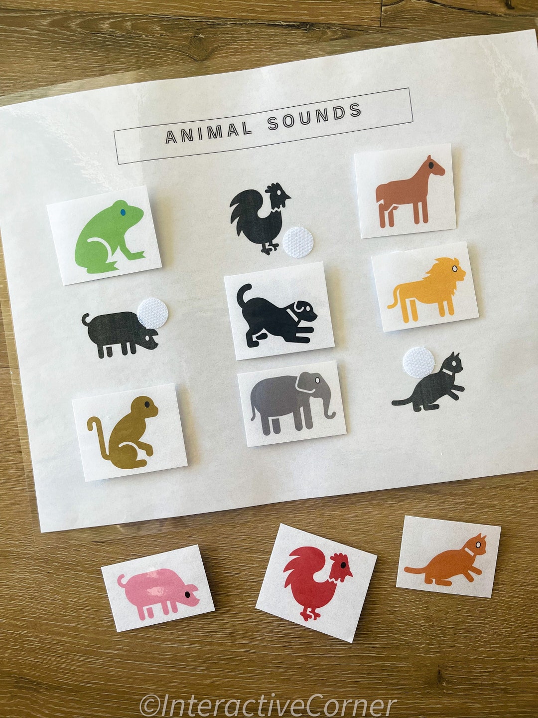 Toddler Busy Book Page, Learning Animal Sounds, Speech Activity ...