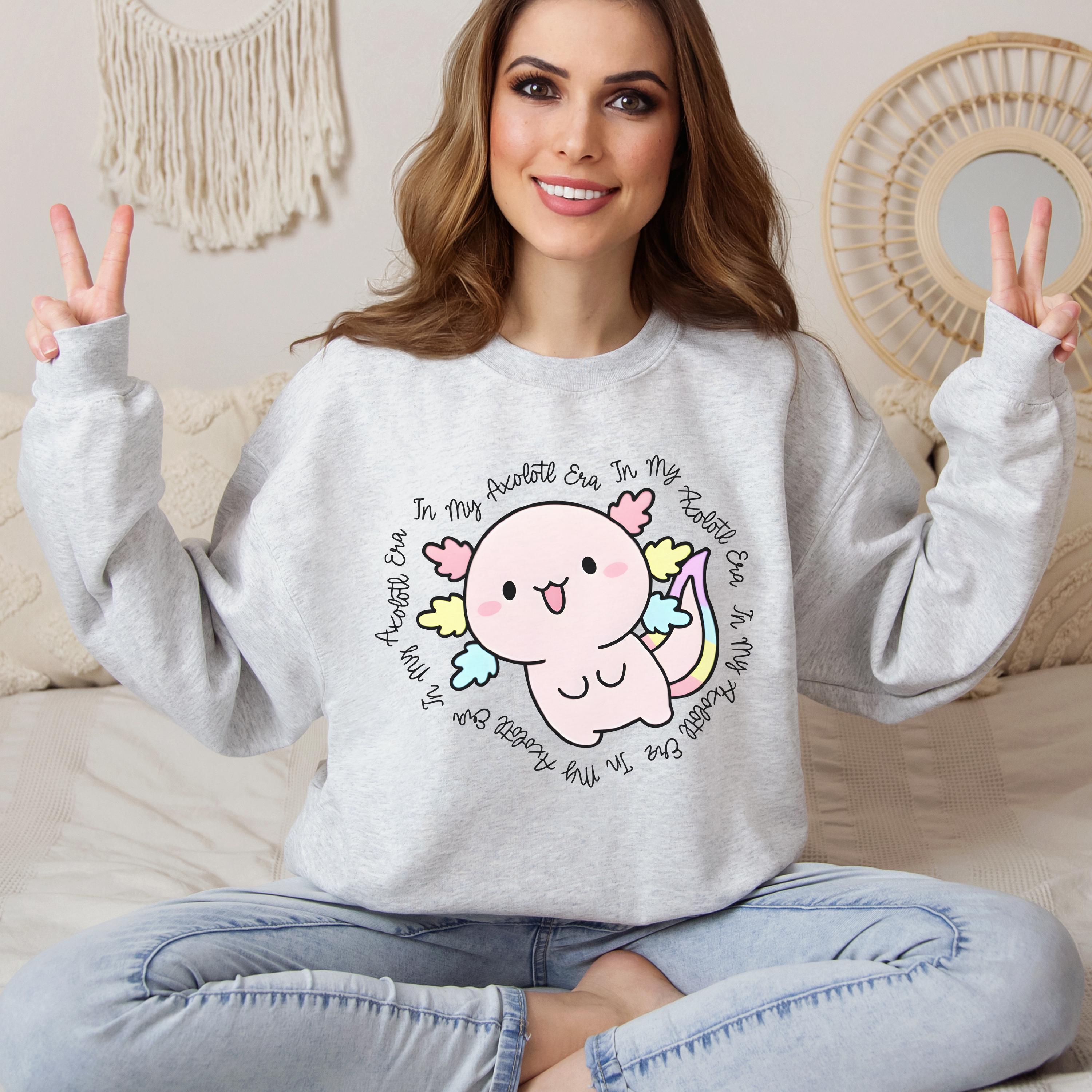 In My Axolotl Era Sweater, Cute Kawaii Clothes, Animals Pet Lover ...