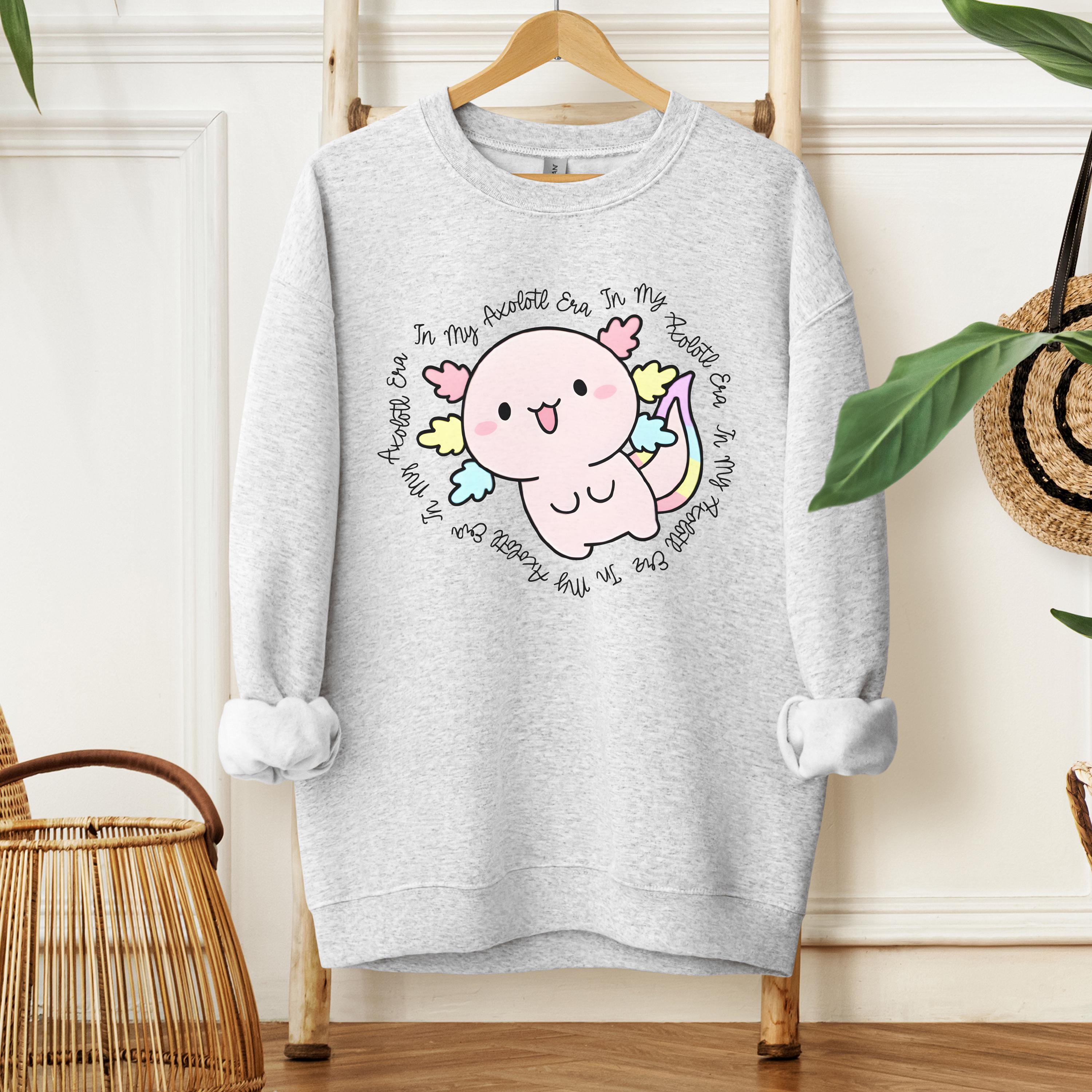 In My Axolotl Era Sweater, Cute Kawaii Clothes, Animals Pet Lover ...