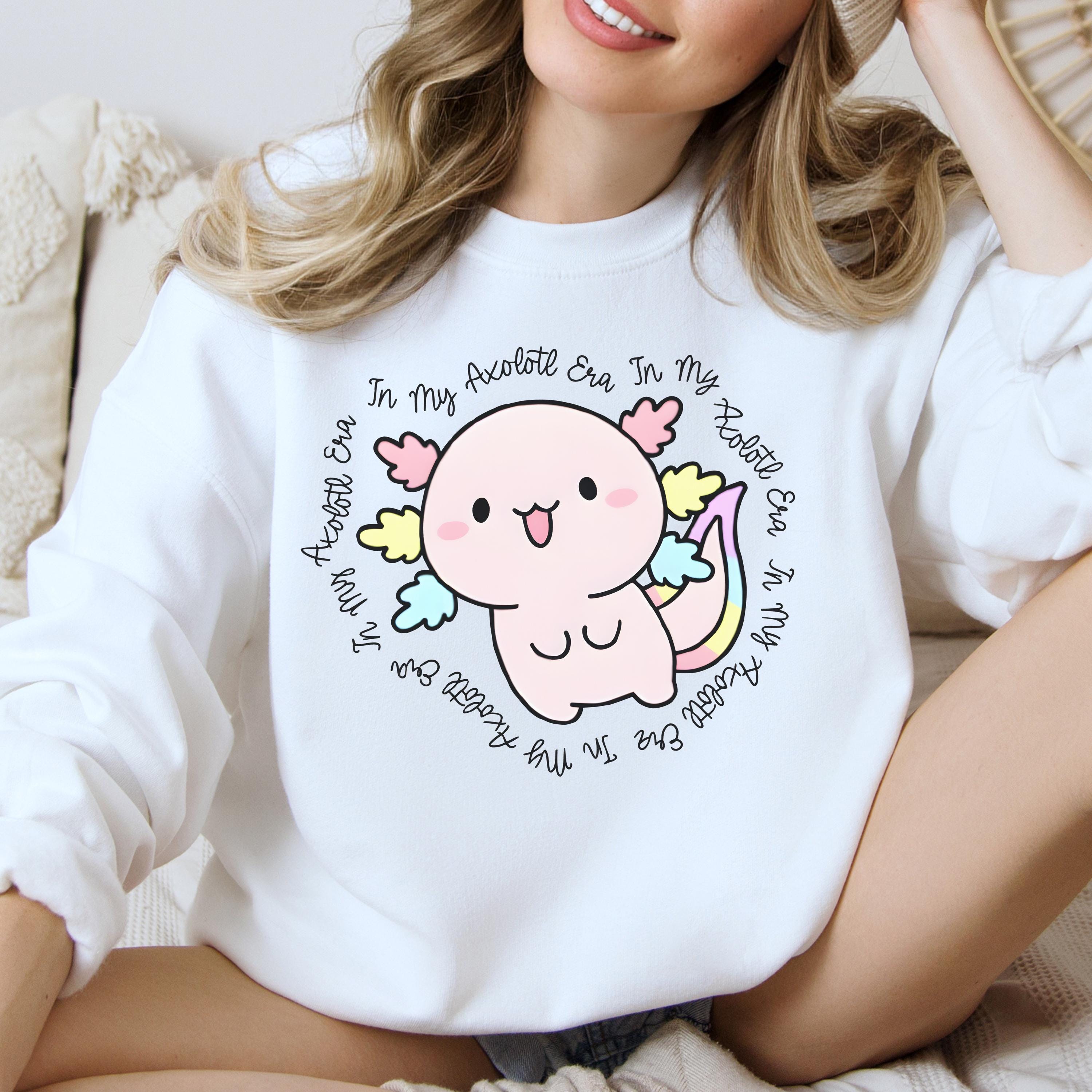 In My Axolotl Era Sweater, Cute Kawaii Clothes, Animals Pet Lover ...