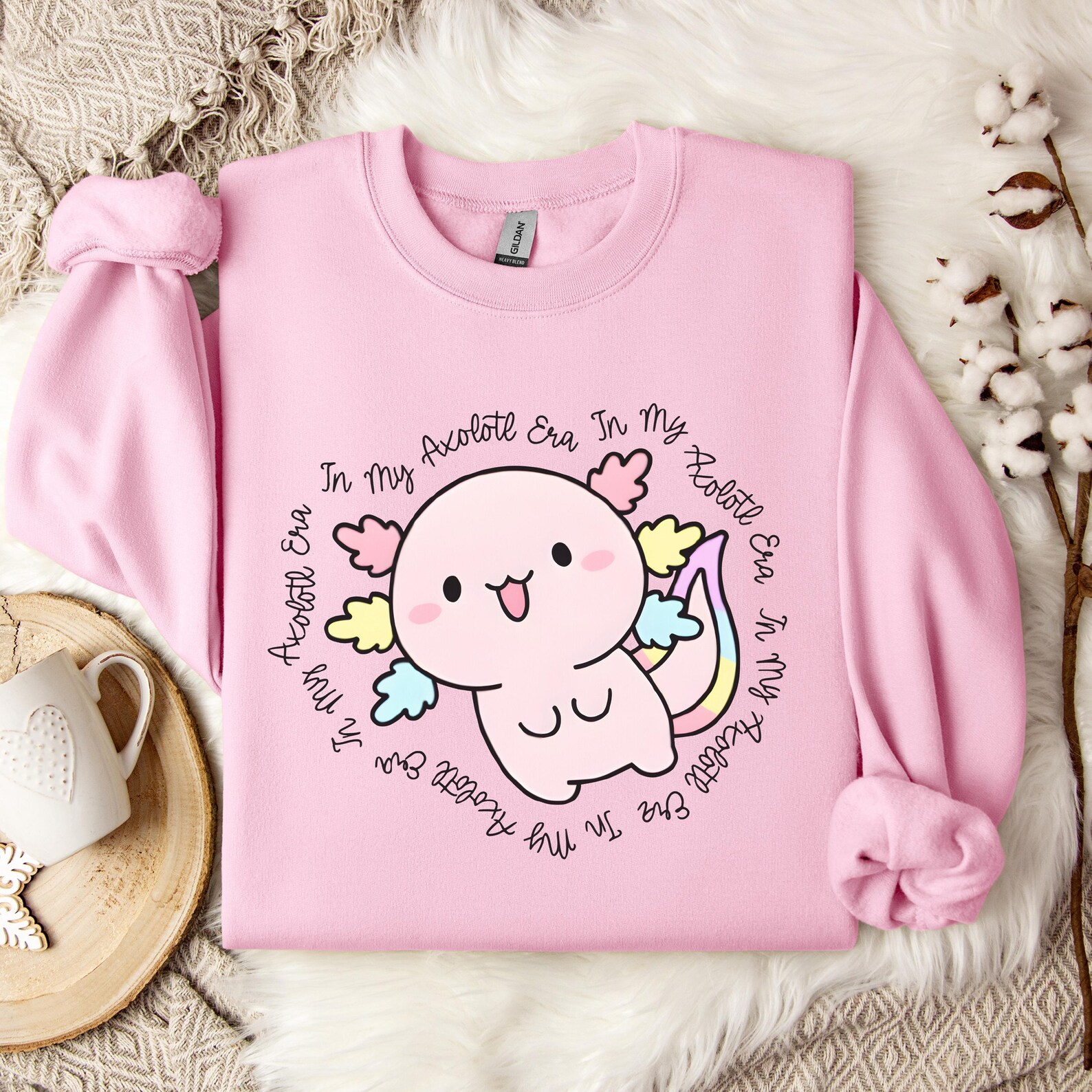 In My Axolotl Era Sweater, Cute Kawaii Clothes, Animals Pet Lover ...