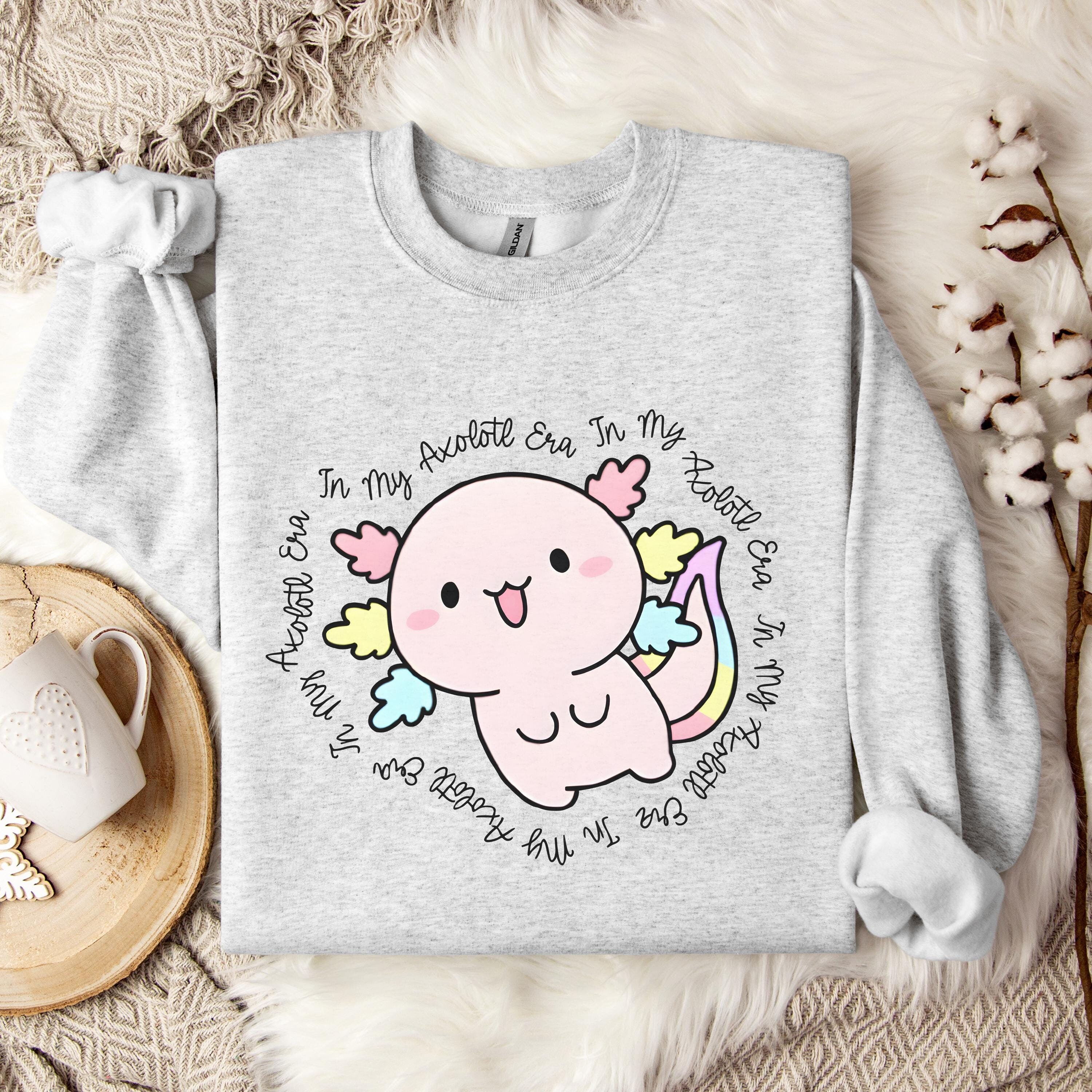 In My Axolotl Era Sweater, Cute Kawaii Clothes, Animals Pet Lover ...
