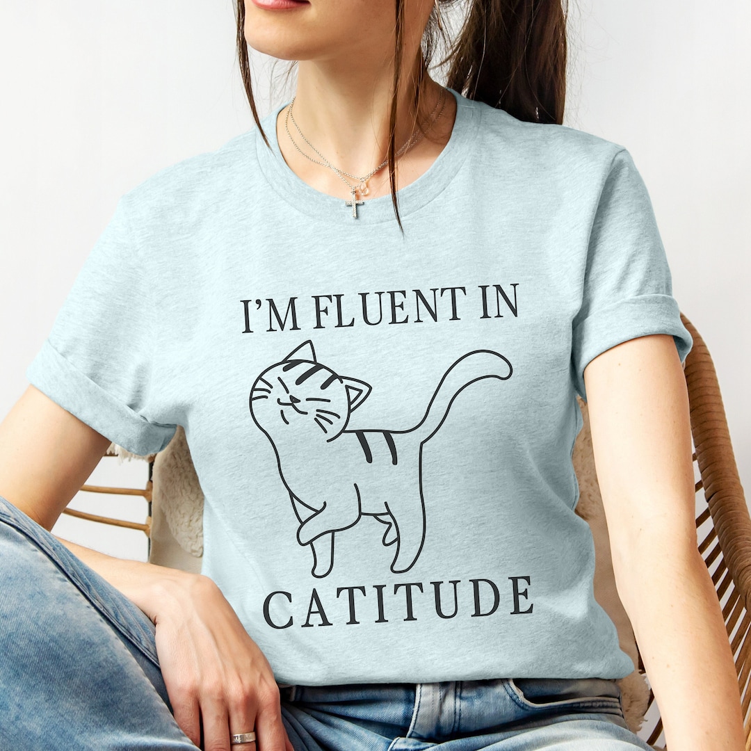 Funny Cat Meme T Shirt, Cat Lover Shirt, Funny Cat T-shirt, Catmom ...