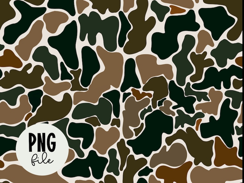 Retro Camo Seamless Pattern - Hunting Seamless File - Green - Boys ...