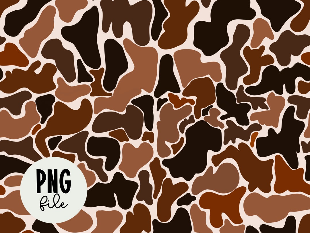 Retro Camo Seamless Pattern - Brown Hunting File (digital Download) - Etsy