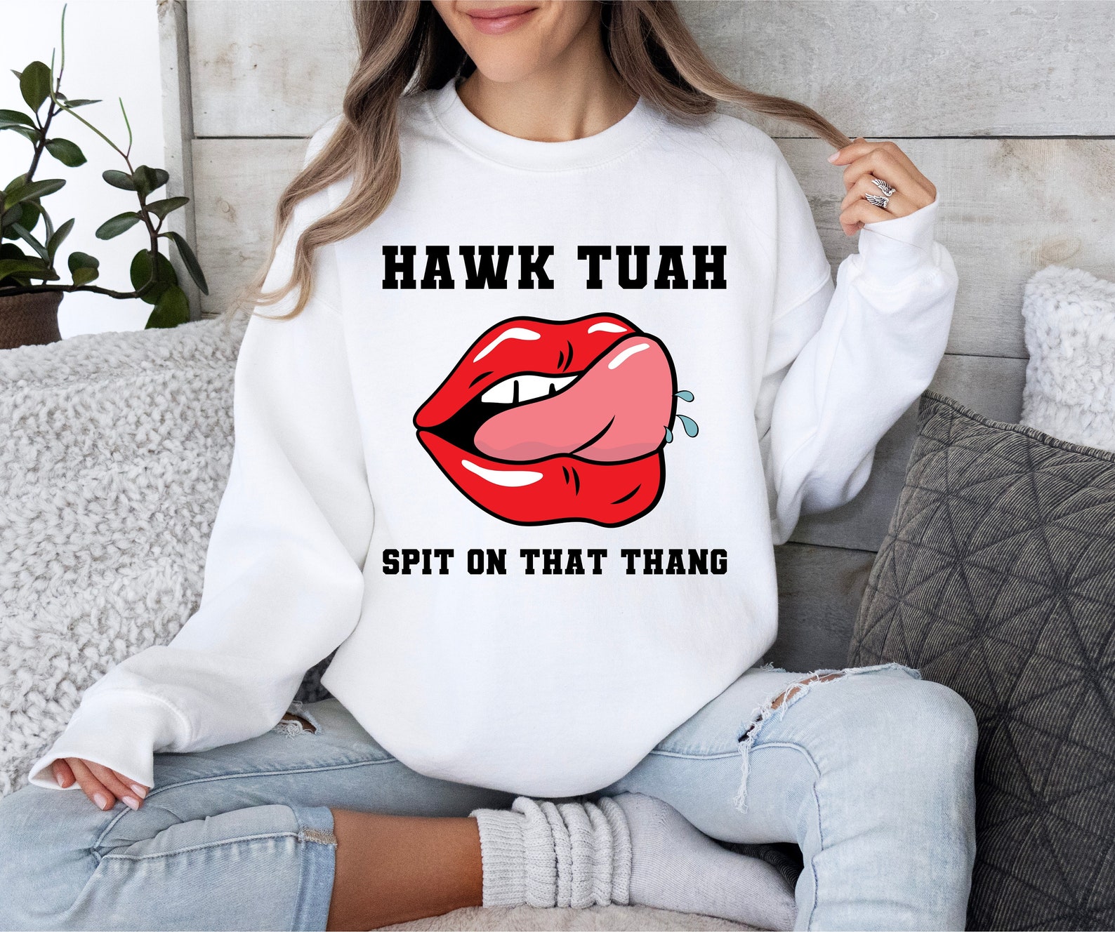 Hawk Tuah Png Svg, Give 'em That Hawk Tuah Spit on That Thang Png Svg ...