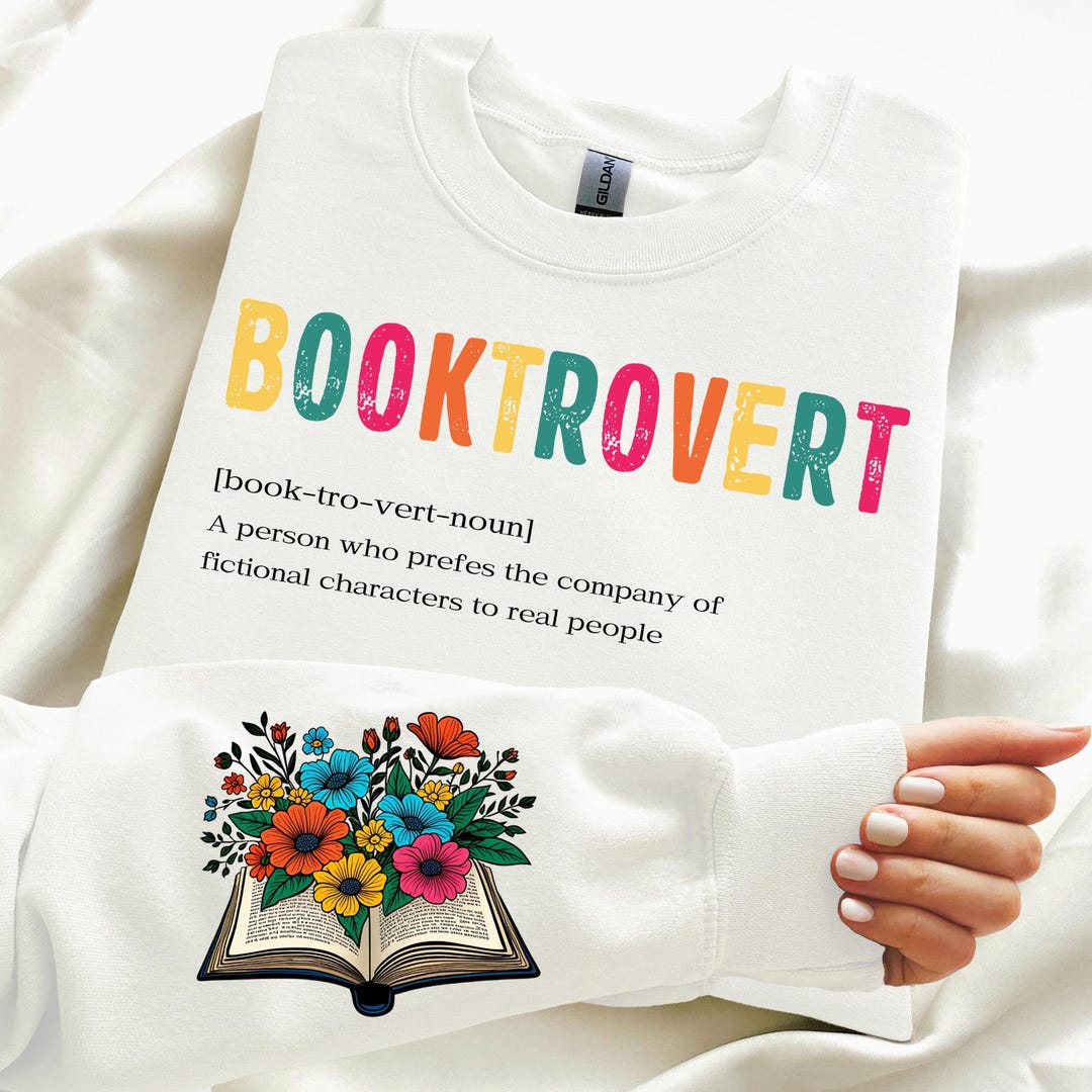 Boho Booktrovert Png, Book Lover Png, Reading Png, Booktrovert ...