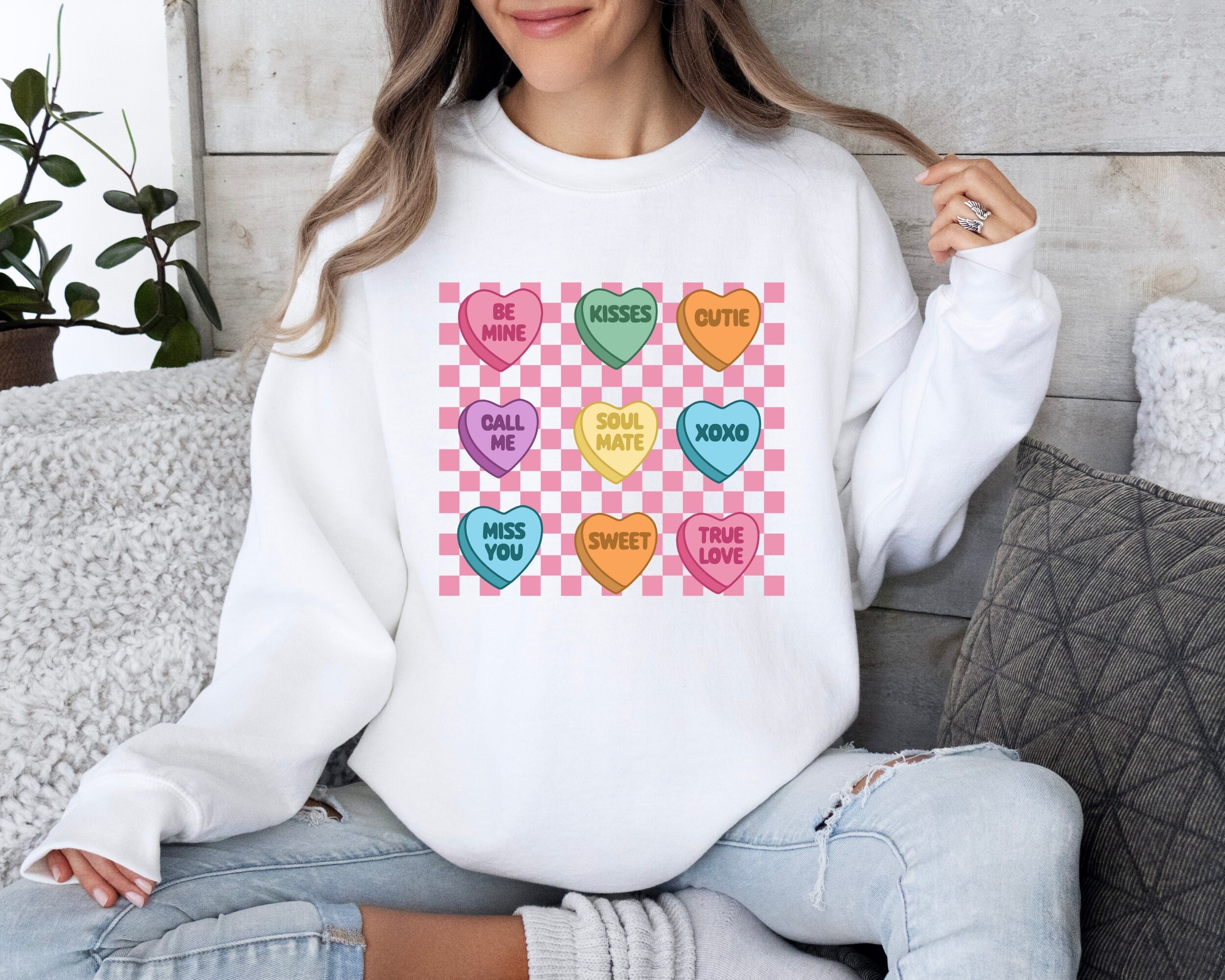 Conversation Hearts PNG SVG, Groovy Valentines Day Png Svg, Retro ...