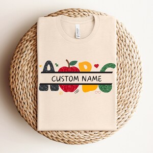 ABC Name Frame Png, Custom Teacher Png, Personalized Back to School ...