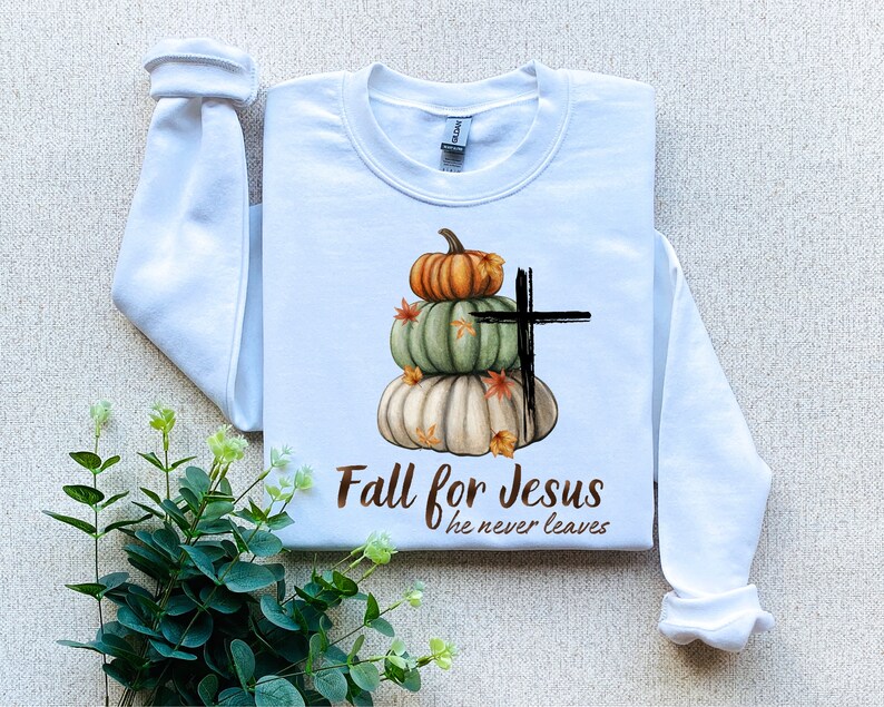 Fall for Jesus Pumpkin Cross PNG, Christian Autumn Design (digital ...