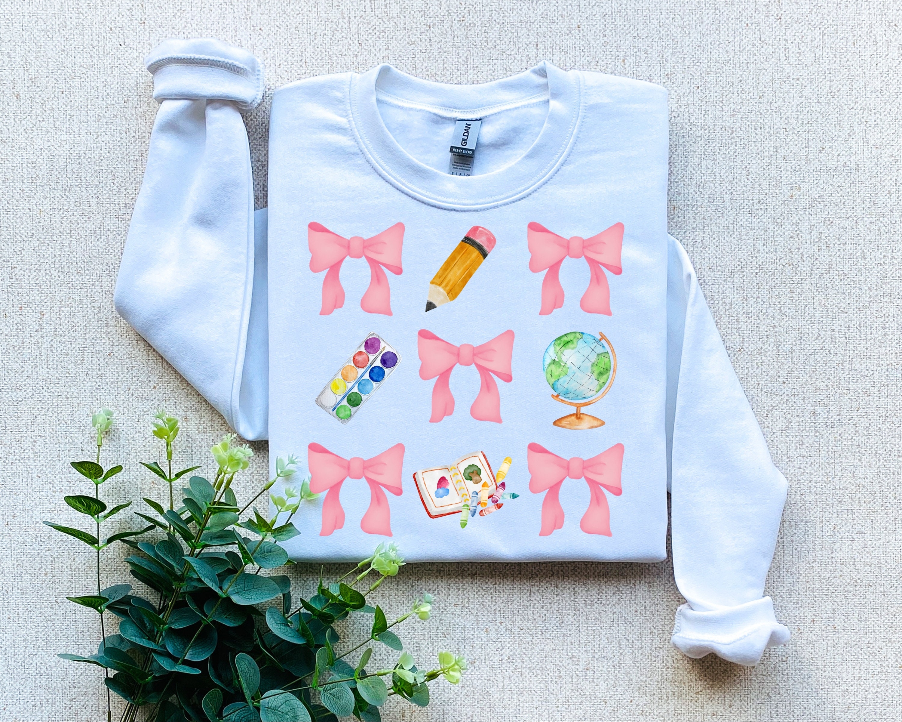 Coquette Teacher Png, Watercolor Design, Coquette School Png, Teacher ...