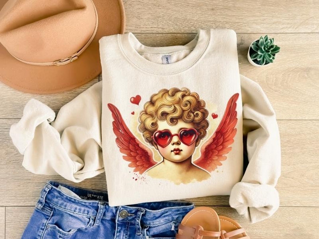 Retro Valentine Day Png, Retro Cupid Png, Coquette Valentine Png ...