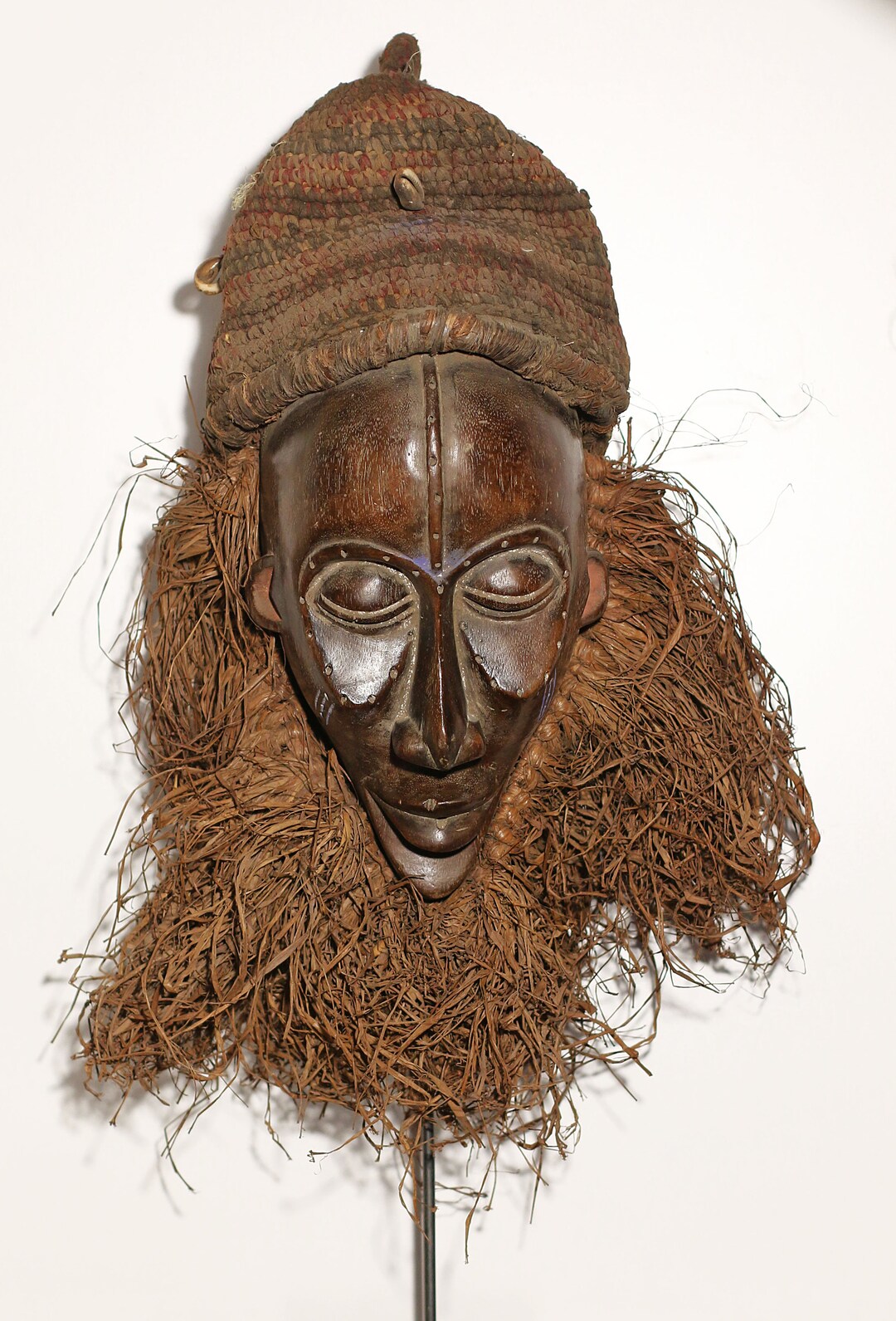 African Mask From Angola. 1950 Circa. Old Wooden Chokwe Mask - African ...