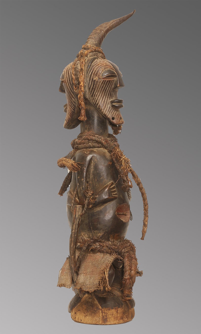 African Wooden Statue From Congo, 1970 Circa - Vintage. Minkisi Wooden ...
