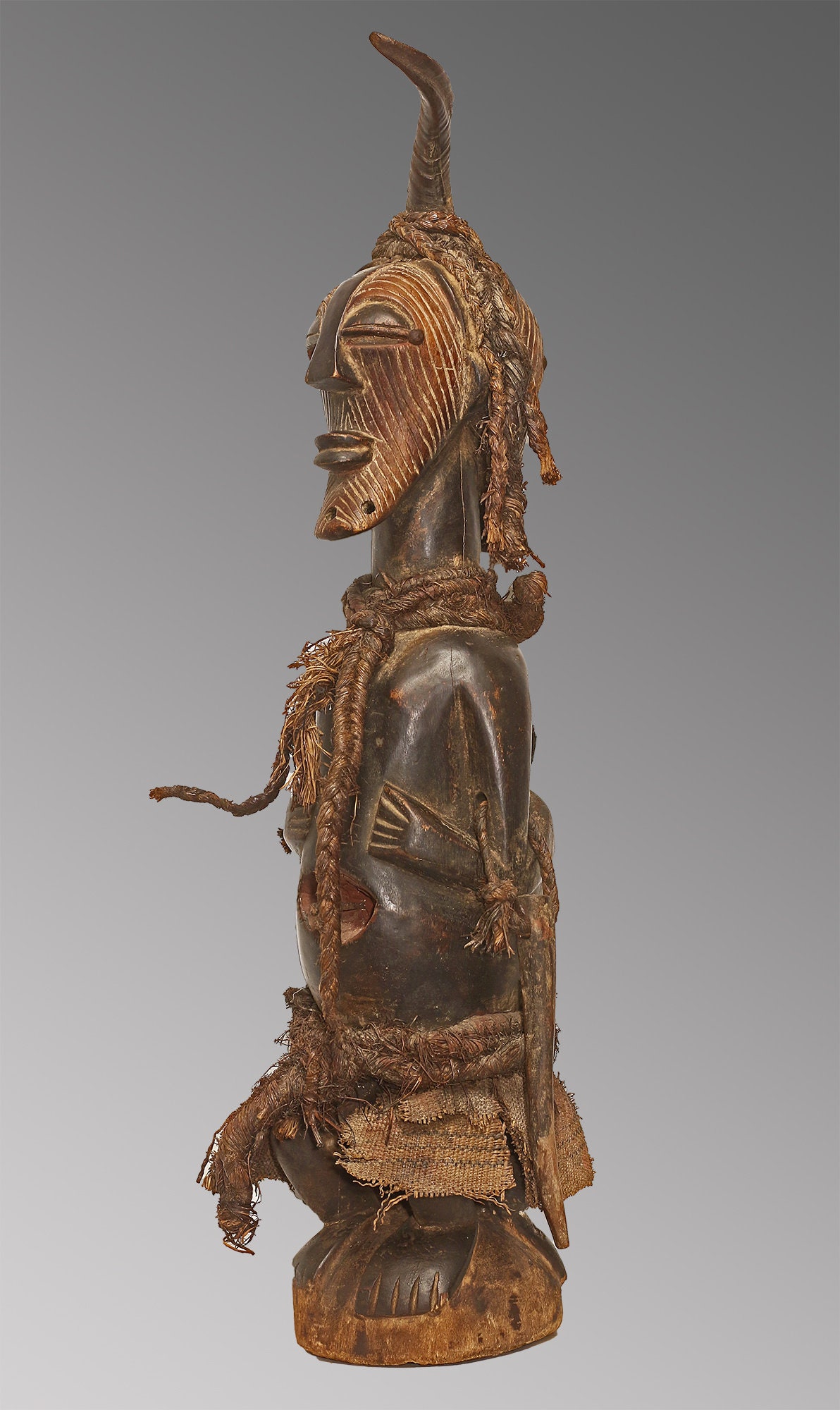 African Wooden Statue From Congo, 1970 Circa - Vintage. Minkisi Wooden ...