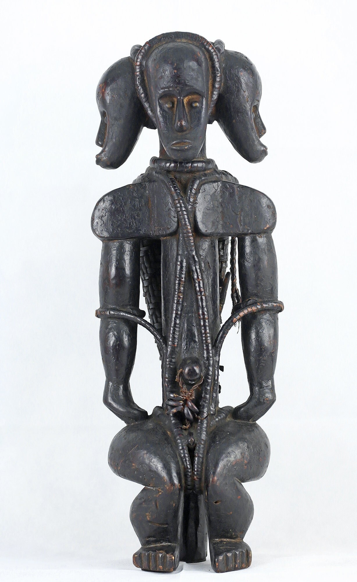 African Wooden Statue From Ivory Coast. 1970 Circa, Vintage. Fang ...