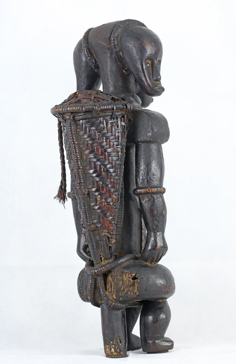 African Wooden Statue From Ivory Coast. 1970 Circa, Vintage. Fang ...